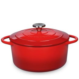 K&uuml;chenprofi K&uuml;chenprofi Bratentopf Provence, Rot, Metall, 4,2 L, 11.5 cm, Kochen, T&ouml;pfe, Br&auml;ter