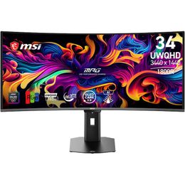 MSI Curved-Gaming-OLED-Monitor &raquo;MPG 341CQR QD-OLED X36&laquo; 86 cm/34 &prime;&prime; 3440 x 1440 px UWQHD 0,03 Reaktionszeit 360 Hz