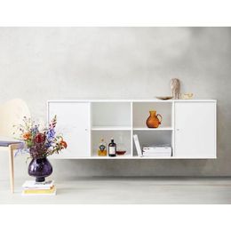 &raquo;Mistral, Hochwertig Schrank, h&auml;ngend/stehend montierbar&laquo; mit zwei T&uuml;ren, B: 177 cm, anpassungsbar Designm&ouml;bel wei&szlig;