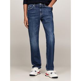 Tommy Jeans &raquo;Ryan Regular Slim Straight&laquo; Slim‐Straight‐Jeans aus hochwertigem Denim regul&auml;rer Leibh&ouml;he blau Denim/Jeans, Obermaterial: 99% Baumwolle, 1% Elasthan