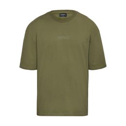 Dropsize Herren T-Shirt &raquo; Herren Heavy Oversize Curved Hd Logo T-Shirt&laquo; 1 Stk. S
