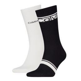 Calvin Klein Herren Socken &raquo;CK MEN SOCK 2P LOGO STRIPE&laquo; 2 Paar Einheitsgr&ouml;&szlig;e