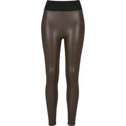 Urban Classics Damen Urban Classics Leggings &raquo; Damen Ladies Faux Leather High Waist Leggings&laquo; S, US-Gr&ouml;&szlig;en