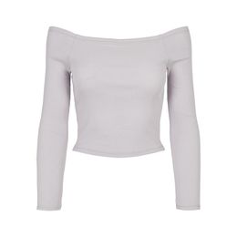 Urban Classics M&auml;dchen Urban Classics Langarmshirt &raquo; Damen Ladies Off Shoulder Rib Longsleeve&laquo; 1 Stk. L