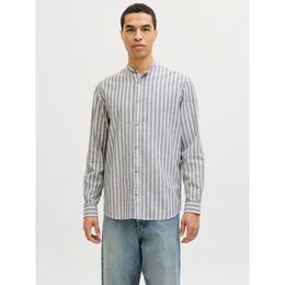 Jack & Jones Jack & Jones Herren Langarmhemd &raquo;JJESUMMER LINEN BLEND BAND SHIRT L/S SN&laquo; Baumwollmischung, regular fit S, N-Gr