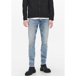 Only & Sons Only & Sons Herren ONLY & SONS &raquo;LOOM LIFE&laquo; mit niedriger Taille, sehr elastischer Denim blau 32, L&auml;nge 32