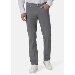 Stooker Men Herren &raquo;Frisco Print Straight Fit&laquo; Straight Fit Casual Clean Wash Twill Coloured Comfort Flex! f&uuml;r Herren grau 42, L&auml;nge 32