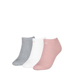 Calvin Klein Herren Sneakersocken &raquo;CK WOMEN SNEAKER&laquo; 3 Paar, schmales Rippenb&uuml;ndchen, Cotton-Mix, elastisch 35-38