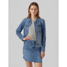 V&eacute;ro Moda Vero Moda Damen &raquo;VMZORICA LS DENIM JACKET MIX NOOS&laquo; mit leichten Destroyed Effekten blau M