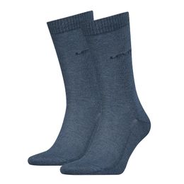 Levi's Levi's Herren Socken &raquo;LEVIS REGULAR CUT TENCEL ORG CO&laquo; 2 Paar, Feinstrick, schmales Rippenb&uuml;ndchen, elastisch 43-46