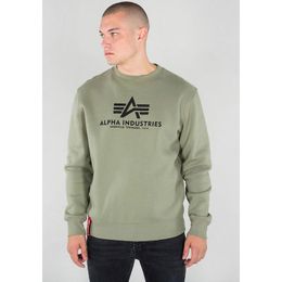 Alpha Industries Damen &raquo;Basic Sweater&laquo;, Baumwollmischung, regular fit gr&uuml;n XL