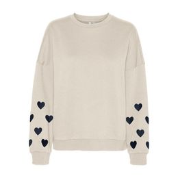 V&eacute;ro Moda Vero Moda Damen Sweatshirt &raquo;VMKAROL BEA LS SWEAT BOX JRS GA&laquo;, mit Blumendruck L