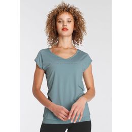 Fayn Sports Damen FAYN SPORTS Funktionsshirt &raquo;Cuffed Tee&laquo; atmungsaktiv, schnell trocknend, aus Jerseystoff blau 36/38