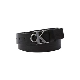 Calvin Klein Herren Lederg&uuml;rtel &raquo;CK BUCKLE 40MM FIXED&laquo; Gr&ouml;&szlig;enverstellbar mit Metallschlie&szlig;e