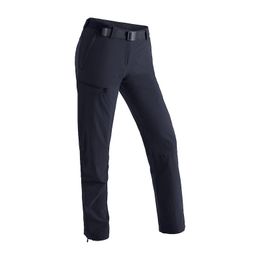 Maier Sports Damen Funktionshose &raquo;Inara slim&laquo; Herren Wanderhose, atmungsaktive Outdoor-Hose, 4 Taschen, Slim Fit blau 22, Kurzgr&ouml;&szlig;en