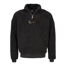 Karl Kani Herren Sweatshirt &raquo; Herren SMALL SIGNATURE TEDDY TROYER BLACK&laquo;, 1 Stk. XS