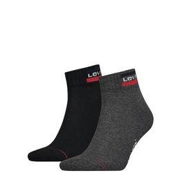 Levi's Levi's Herren Kurzsocken &raquo;LEVIS MID CUT SPRTWR LOGO&laquo; 2 Paar, weicher Cotton-Mix, elastisch 39-42