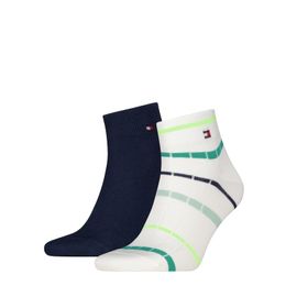 Tommy Hilfiger Herren Kurzsocken &raquo;TH MEN QUARTER 2P SUMMER BRETON&laquo; 2 Paar 39-42
