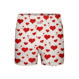 Sugar Pine Boxer shorts 'Herzen' male White size XXL