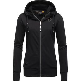 Ragwear Zip-Up Hoodie 'Paya' female Black size XXXL