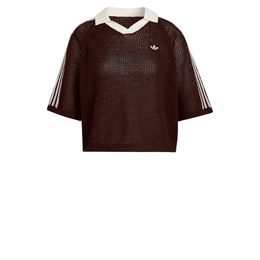 adidas originals Top 'KNITTED CROCHET' female Brown size XXS