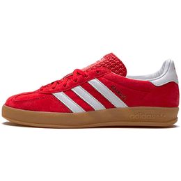 Adidas Low-Top Sneaker - Adidas Gazelle Indoor Scarlet Cloud White - Gr. 44_2_3 - in Bunt - f&uuml;r Damen