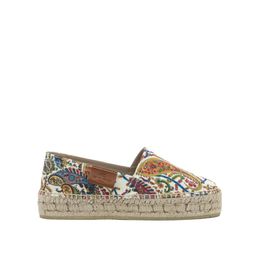 Etro Floral Paisley Cotton Espadrilles - Gr. 39 (EU) - in Rosa