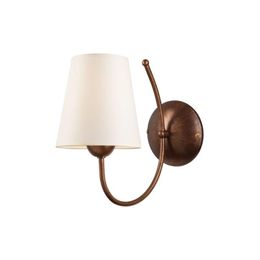 Licht-Erlebnisse Wandlampe (H)28 cm in Shabby Braun Antik Creme | Gr.: onesize