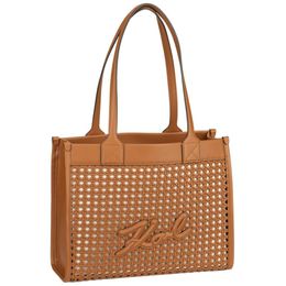 K by KARL LAGERFELD Karl Lagerfeld Shopper K/Skuare MD Woven in Dark Tan | Gr.: onesize