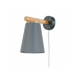Licht-Erlebnisse Wandlampe (B)22 x (H)22 cm in Holz Grau | Gr.: onesize