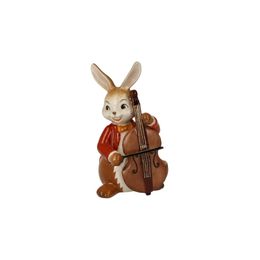 Goebel Figur " Hase - Fr&ouml;hlicher Bassist " in Bunt | Gr.: onesize