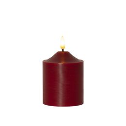 MARELIDA LED Kerze Flamme Echtwachs 3D Flamme H: 12cm in rot | Gr.: onesize