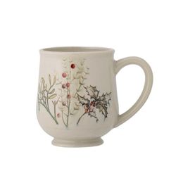 Bloomingville Becher HOLLIE Weihnachtsblumen Winter | Gr.: onesize