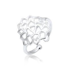 Elli Ring 925 Sterling Silber Lotusblume, Ornament in Silber | Gr.: onesize
