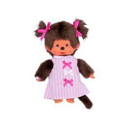 M&auml;dchen im Schleifen-Kleid | 20 cm | Monchhichi Puppe | Fashion Dress | Gr.: onesize