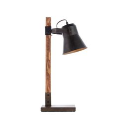 Brilliant Tischleuchte Plow 55x16x29 cm in schwarz stahl/holz | Gr.: onesize