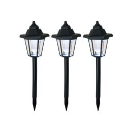N&auml;ve n&auml;ve LED Solarleuchte "ARONA" in schwarz - (L)15 cm x (B)11 cm x (H)22 cm | Gr.: onesize