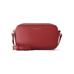 Lazarotti Bologna Leather Umh&auml;ngetasche Leder Double-Zip 18 cm in red | Gr.: onesize