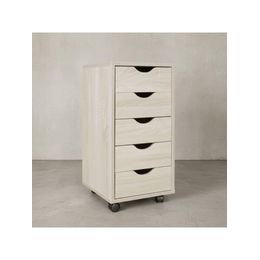 KADIMA DESIGN Rollcontainer | Sonoma, 33x64x38cm, 5 Schubladen | Gr.: onesize