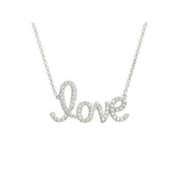 EYE CANDY Collier "LOVE" in Silber aus Sterling-Silber | Gr.: onesize