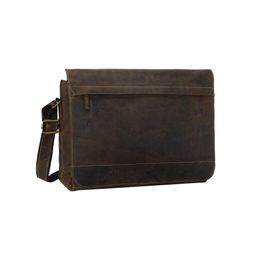 Green Burry Greenburry Umh&auml;ngetasche Vintage XXL Tasche in Sattelbraun | Gr.: onesize