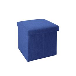 Intirilife Faltbarer Sitzhocker 30x30x30 cm in MEER BLAU | Gr.: onesize