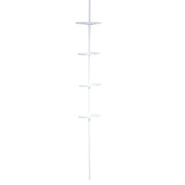 Ridder Teleskop-Duscheckregal Steyr mit 4 Ablagen 130-260 cm wei&szlig; | Gr.: onesize