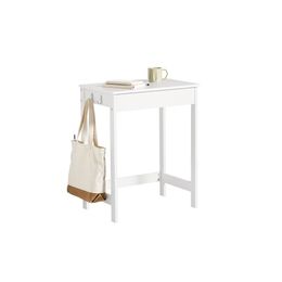 sobuy Schreibtisch in Wei&szlig; - (B)60 x (H)76 x (T)40cm | Gr.: onesize