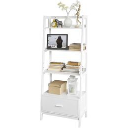 sobuy B&uuml;cherregal in Wei&szlig; - (B)64 x (H)160 x (T)40cm | Gr.: onesize