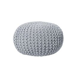 Beliani Pouf CONRAD in Grau - (W) 40 x (H) 25 x (L) 40 cm | Gr.: onesize