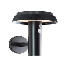 Brilliant Au&szlig;enlampe mit Solar, 21 cm, 500 lm, 3000 K, Metall, schwarz | Gr.: onesize