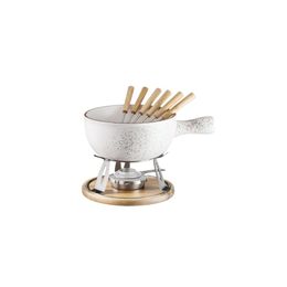 M&auml;ser M&auml;ser K&auml;sefondue Set, Steinzeug Pintar in Creme | Gr.: onesize