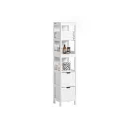 sobuy Hochschrank in Wei&szlig; - (B)30 x (H)145 x (T)30cm | Gr.: onesize