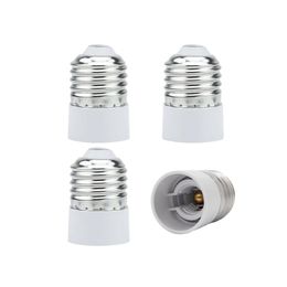 Intirilife 4er Set Lampenadapter GU10 auf E14 in WEISS | Gr.: onesize